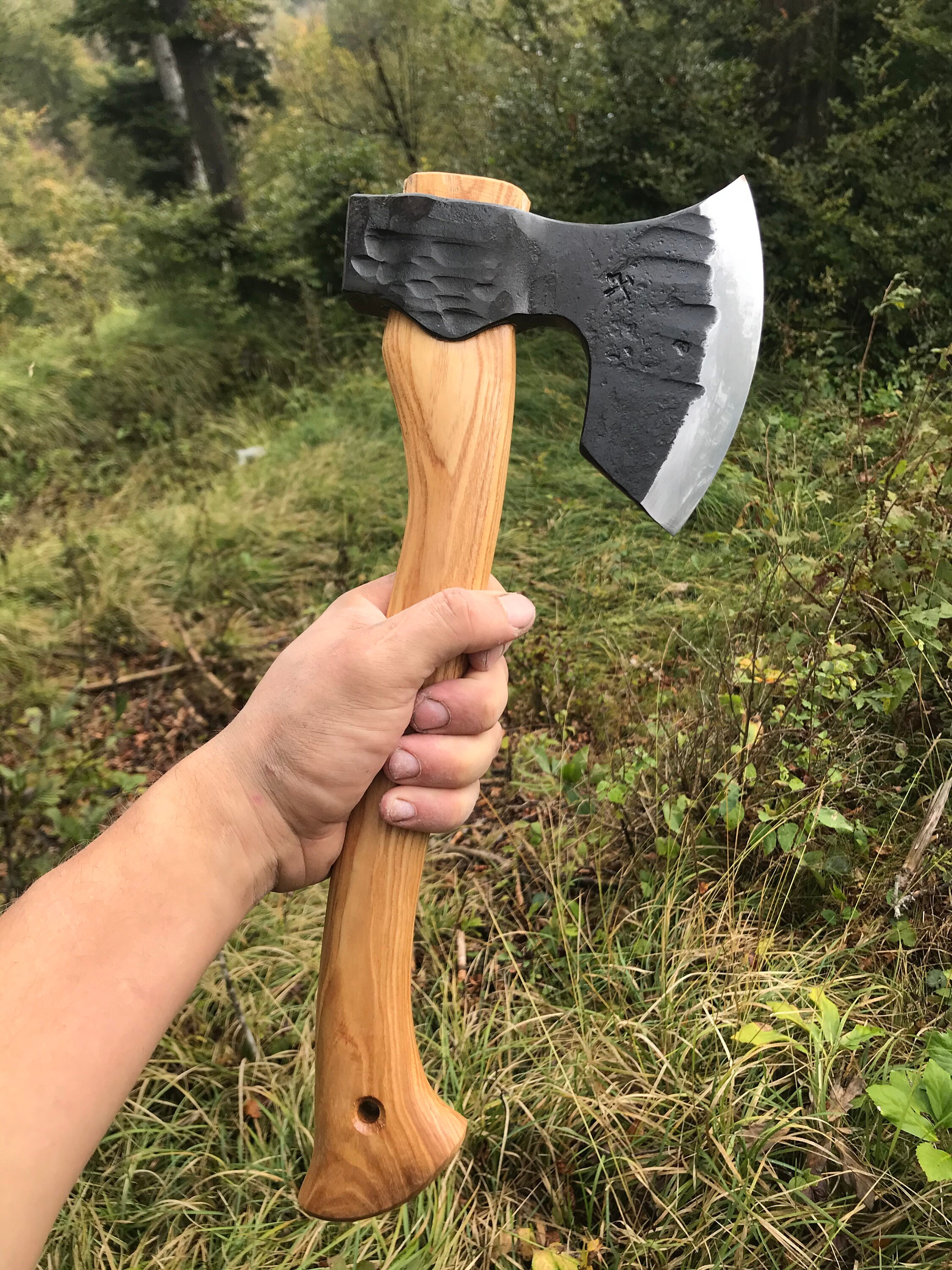Hand forged Carving axe Carpenters axe Swedish axe Viking | Etsy