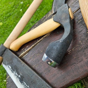 Hand Forged Woodworking Kit - Starting Set Including Froe, Carving Axe ...