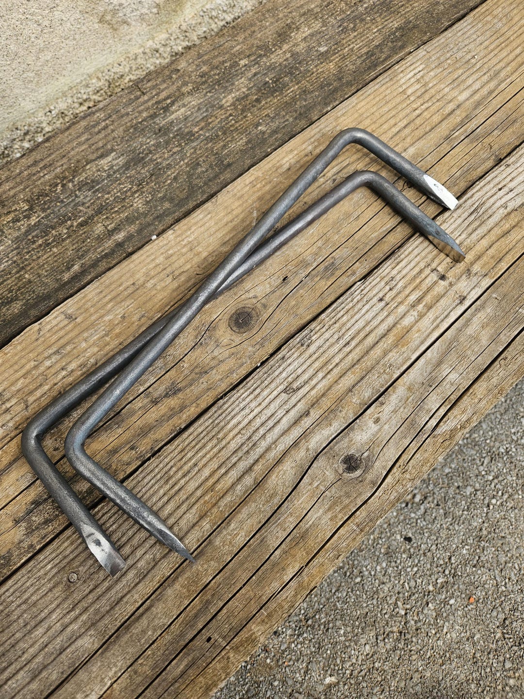 Log Dogs - 12mm- 1/2'' for Securing Logs, Cabin Build, Carpentry ...