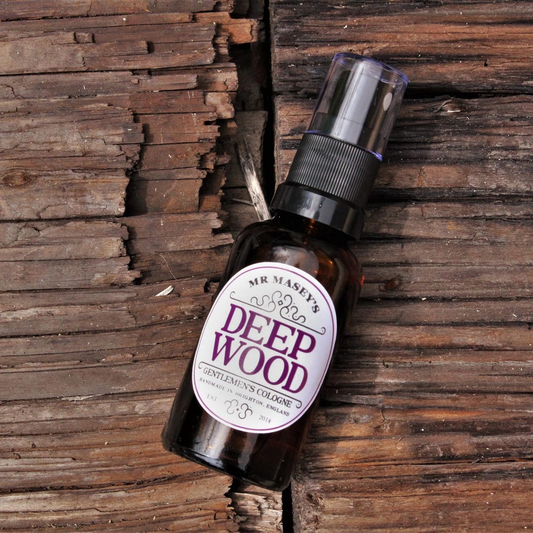 Mr Masey's Deep Wood Cologne: Handmade Vegan Amber Musk Scent Ethical ...