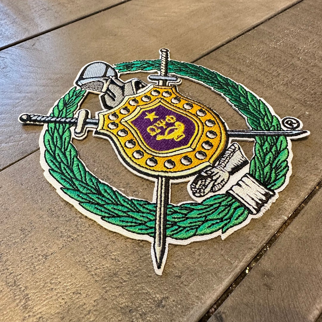Omega Psi Phi Escutcheon Shield/see Through Patch - Etsy