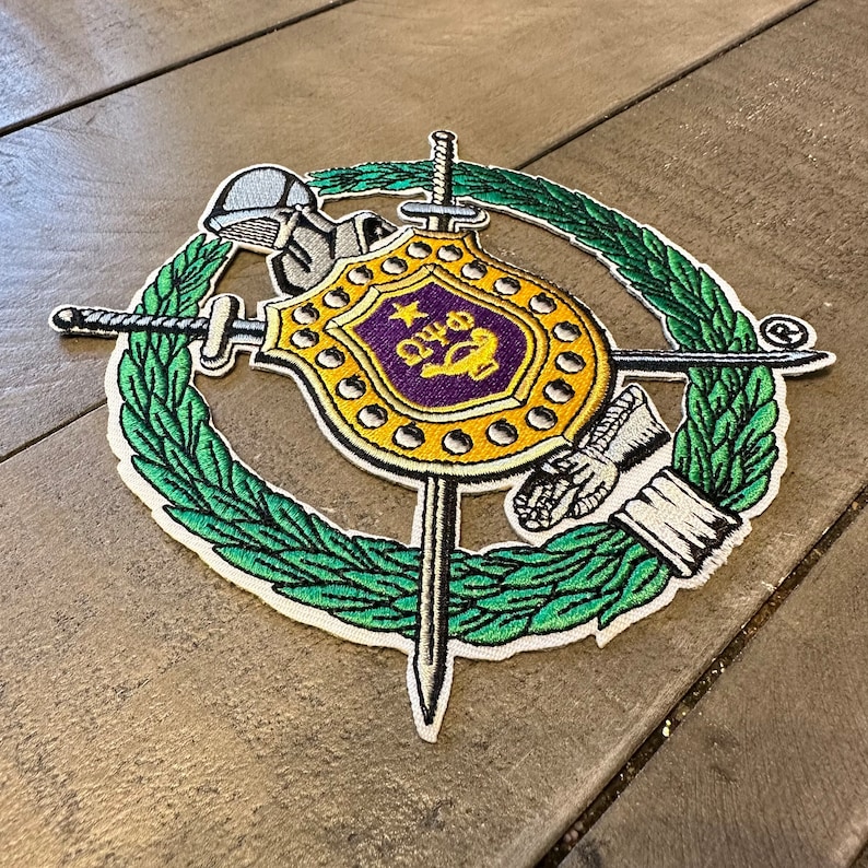 Omega Psi Phi Escutcheon Shield/see Through Patch - Etsy