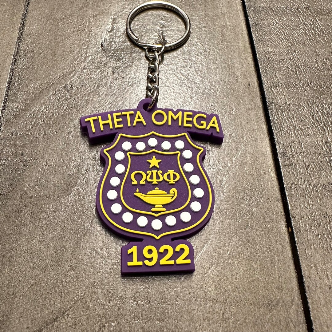 Theta Omega Chapter Keychain choose Between the Two KEYRINGS Add Choice ...