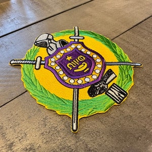 Omega Psi Phi Iron on Escutcheon Shield - Etsy