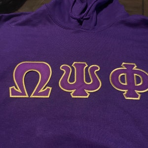 Omega Psi Phi Greek Letters 3 7/8 Inch Iron Ons - Etsy