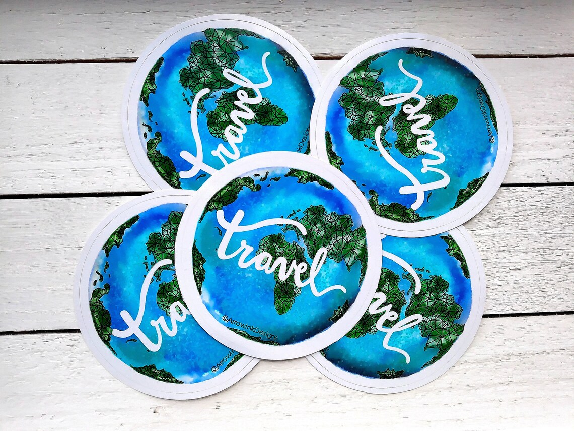 Travel Sticker Explore Sticker World Sticker Car Decal - Etsy