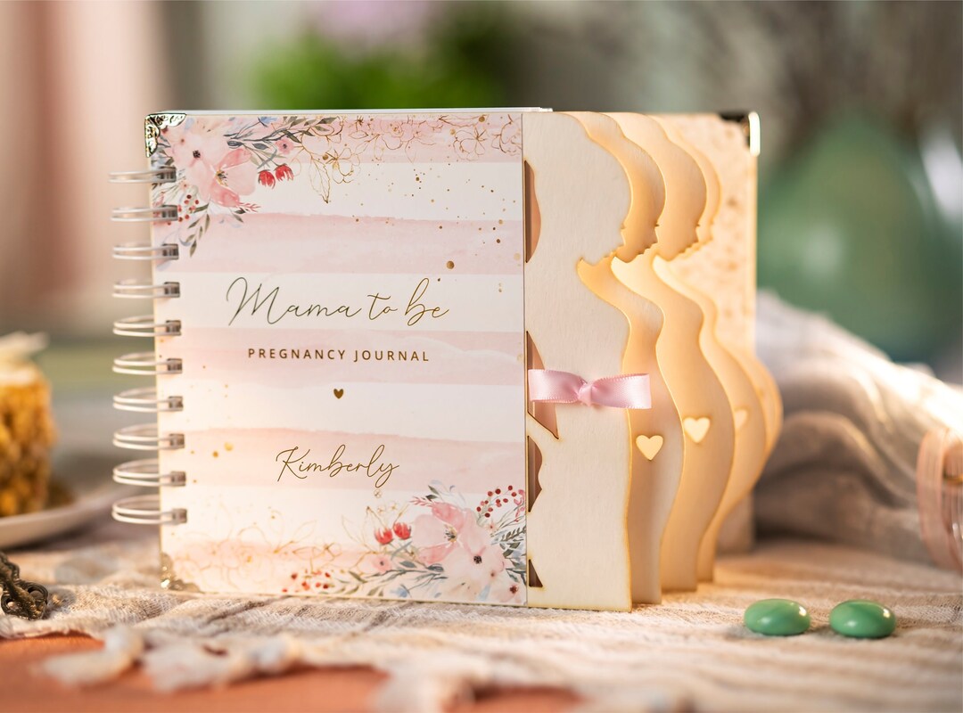 Personalized Pregnancy Journal Handmade Week by Week, New Mom Diary ...
