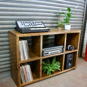 DJ Stand Record Player Sideboard Vinyl Unit. Bespoke Furniture, Hand ...