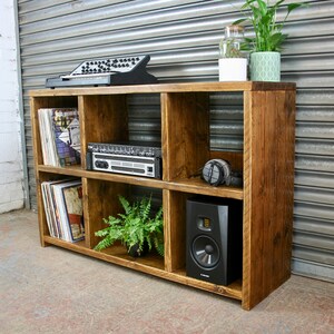 DJ Stand Record Player Sideboard Vinyl Unit. Bespoke Furniture, Hand ...