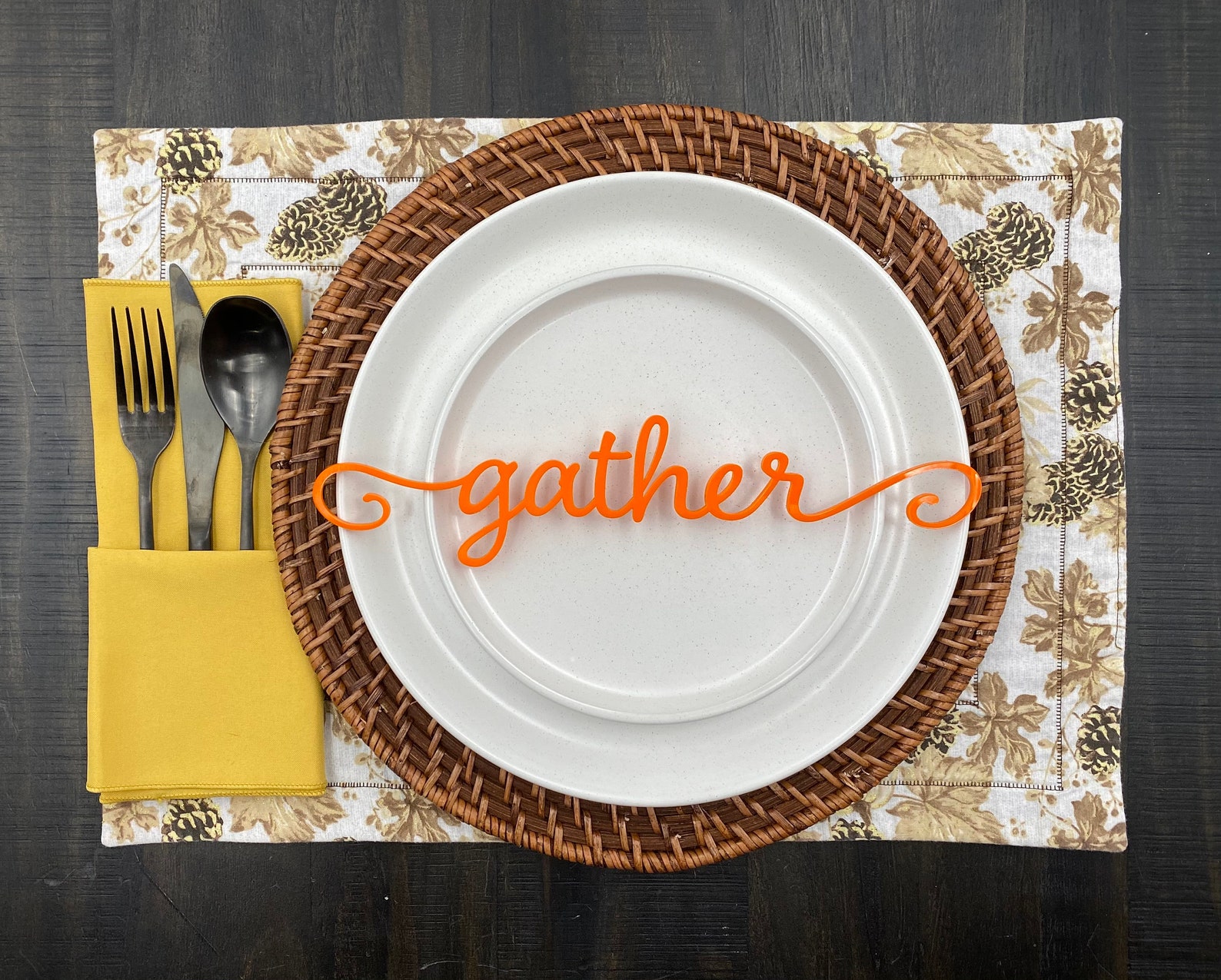 Acrylic Laser Cut Words/plate Setting/thanksgiving Signs/words/plate ...