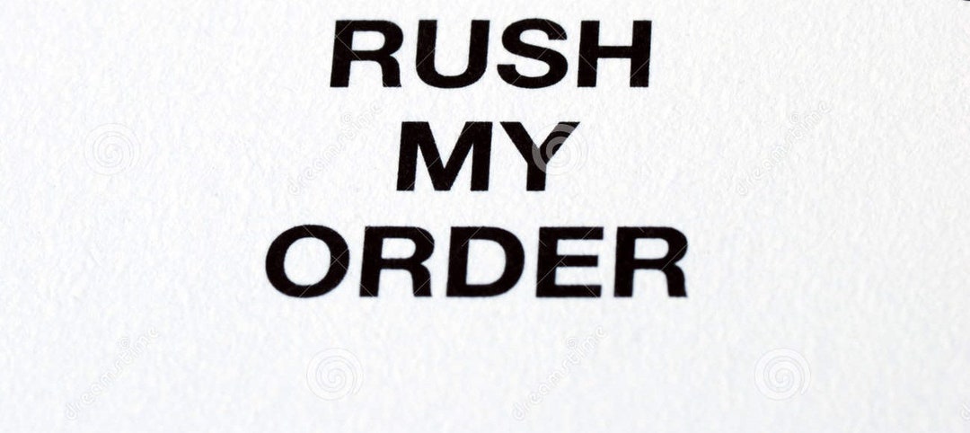 FE Rush Order only Add to Cart If You Want to RUSH Your Order - Etsy Canada