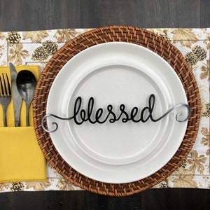 Acrylic Laser Cut Words/plate Setting/thanksgiving Signs/words/plate ...
