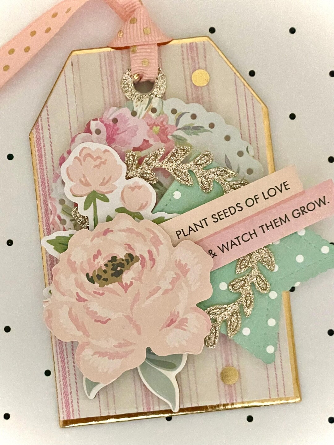 A Very Pretty Tag Made With Beautiful Ephemeral! Roses Glitter ...