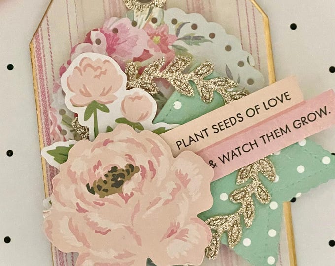 A Very Pretty Tag Made With Beautiful Ephemeral! Roses Glitter ...