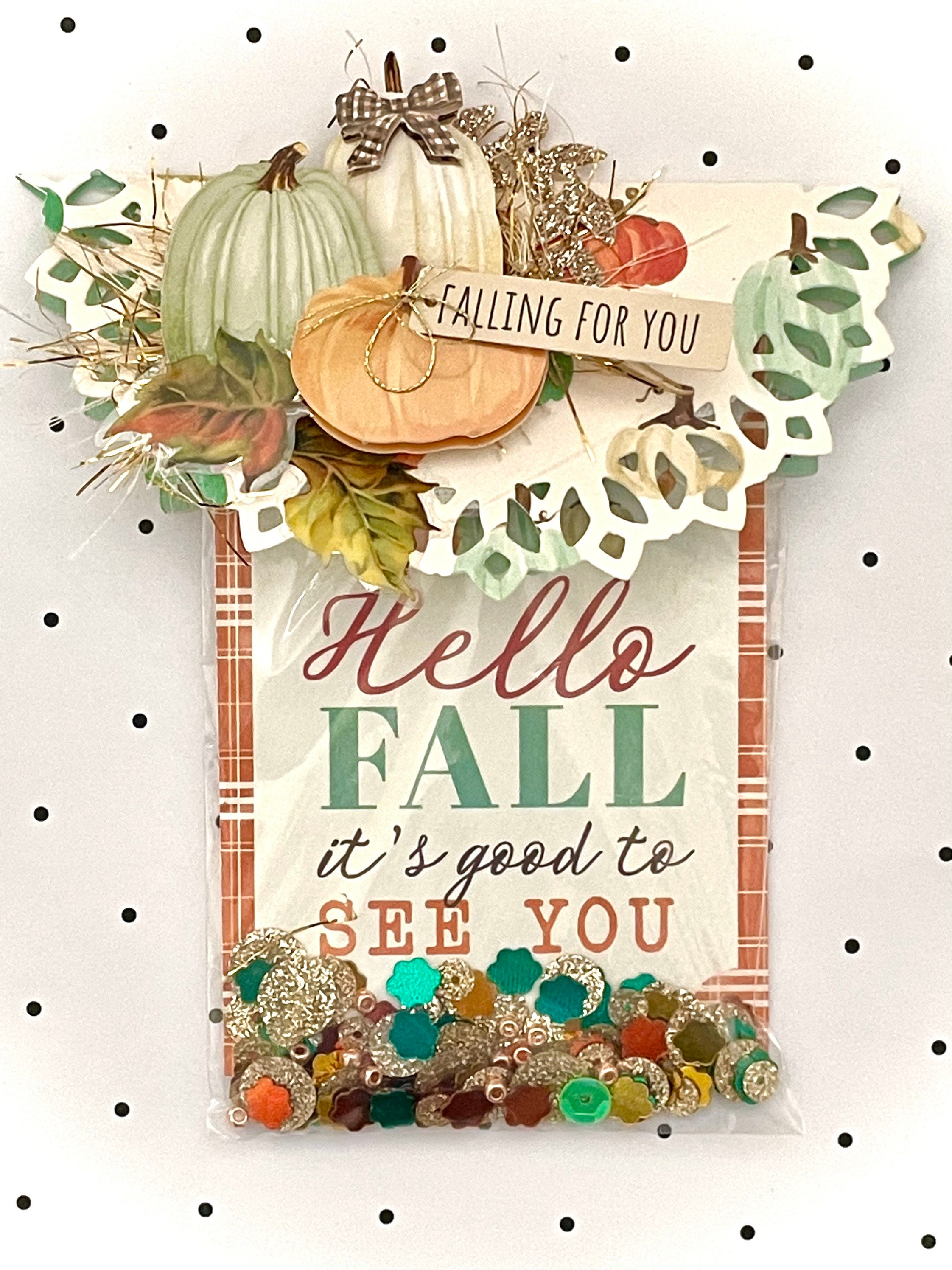 Fall Inspired Bag Topper With Journal Card and Plastic Little Bag of ...