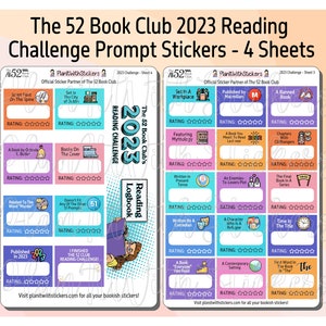 The 52 Book Club (OFFICIAL PARTNER) 2023 Reading Challenge Planner ...