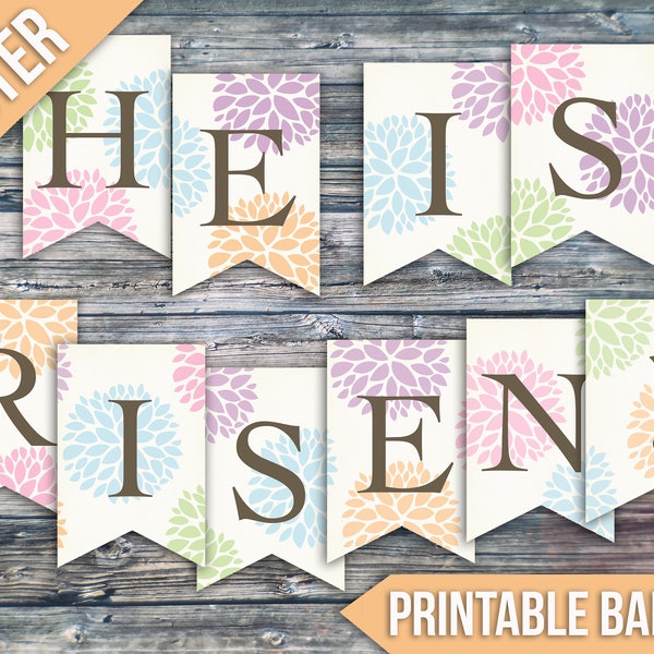 He is Risen Banner - Etsy