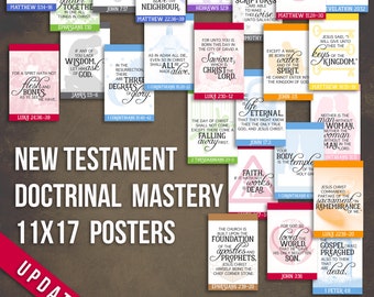 4X6 New Testament Doctrinal Mastery Posters for LDS Seminary-digital ...