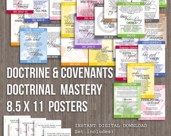Doctrine and Covenants Doctrinal Mastery Posters - Etsy