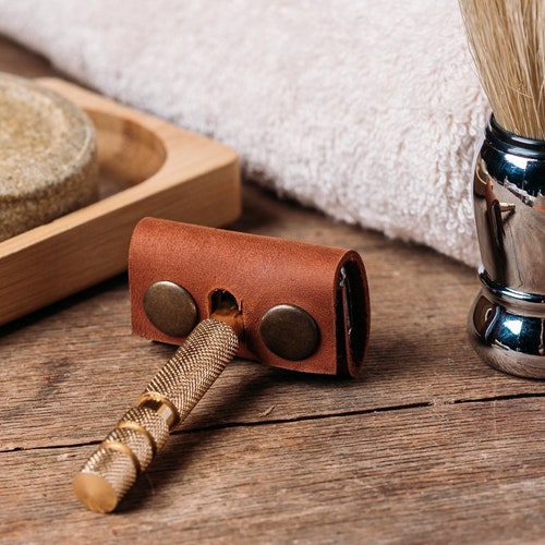 Customized Leather Razor Cover Handcrafted Leather Razor Case - Etsy