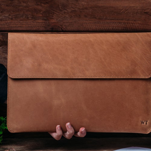 Personalized Vintage Leather Document Holder Case Folder A4 / - Etsy