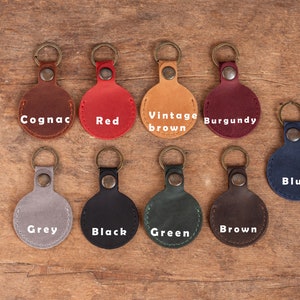 Leather Ring Holder Keychain, Wedding Ring Case Holder, Jewelry Ring ...