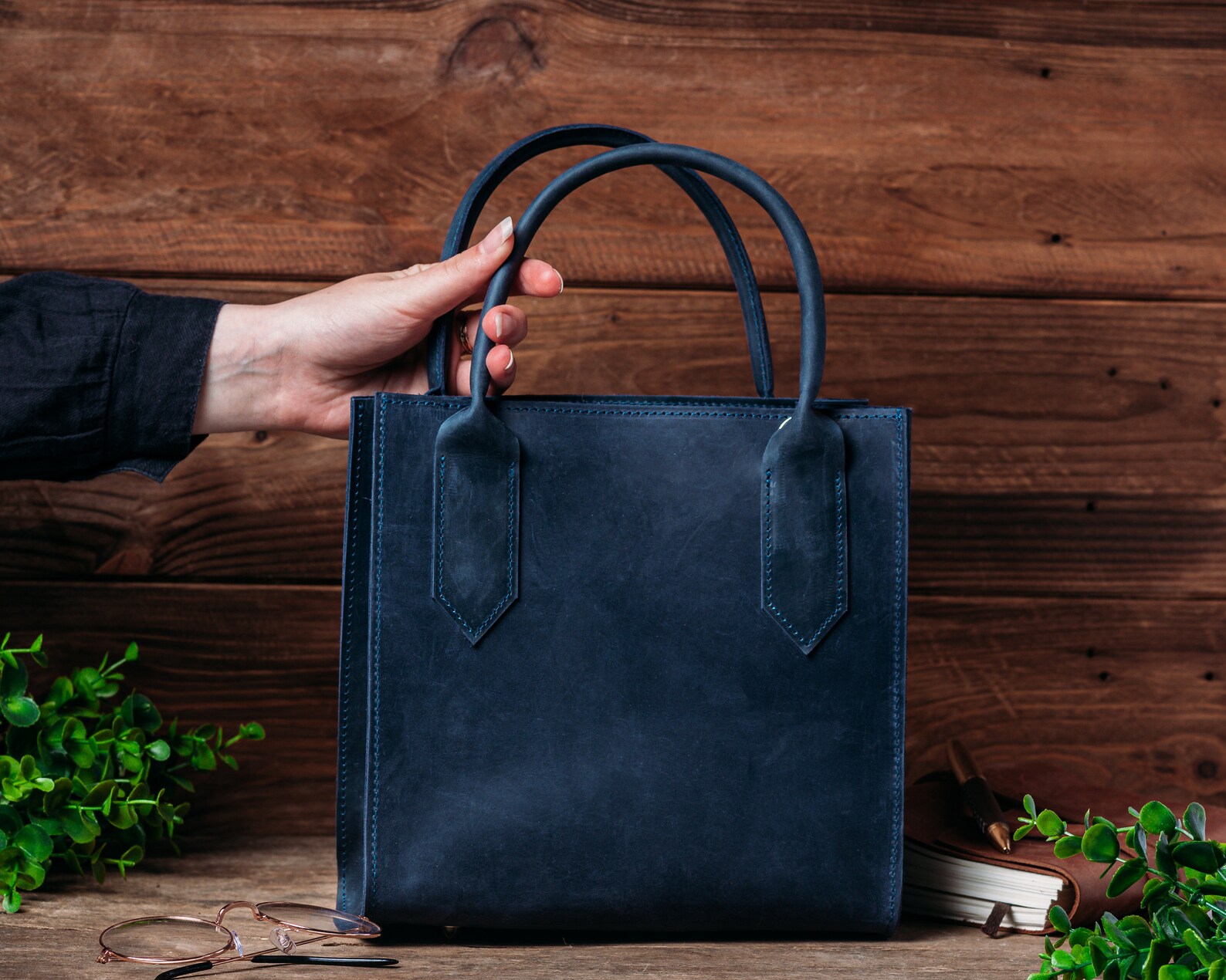 Leather Bags Women Everyday Tote Bag Genuine Leather Bag - Etsy