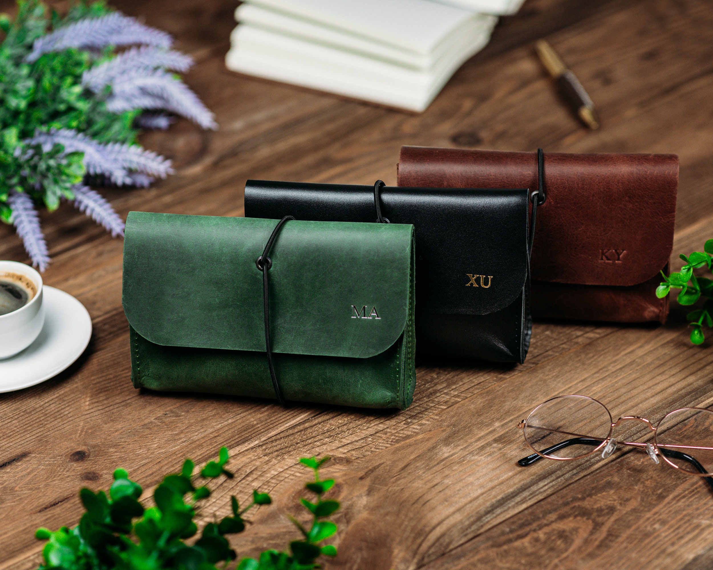 Leather Charger Bag, Cable Organize Case Holder, Customized Tech Pouch ...