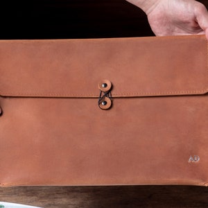 Customized Leather Portfolio Document Organizer A4 Document Holder ...
