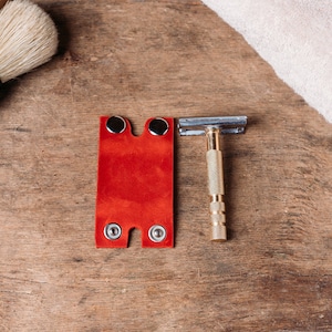 Customized Edge Razor Protector Case, Leather Razor Cover, Handcrafted ...