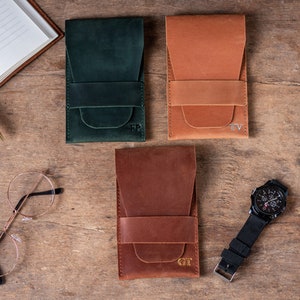 Personalized Leather Watch Roll, Travel Watch Roll, Single Watch Roll ...
