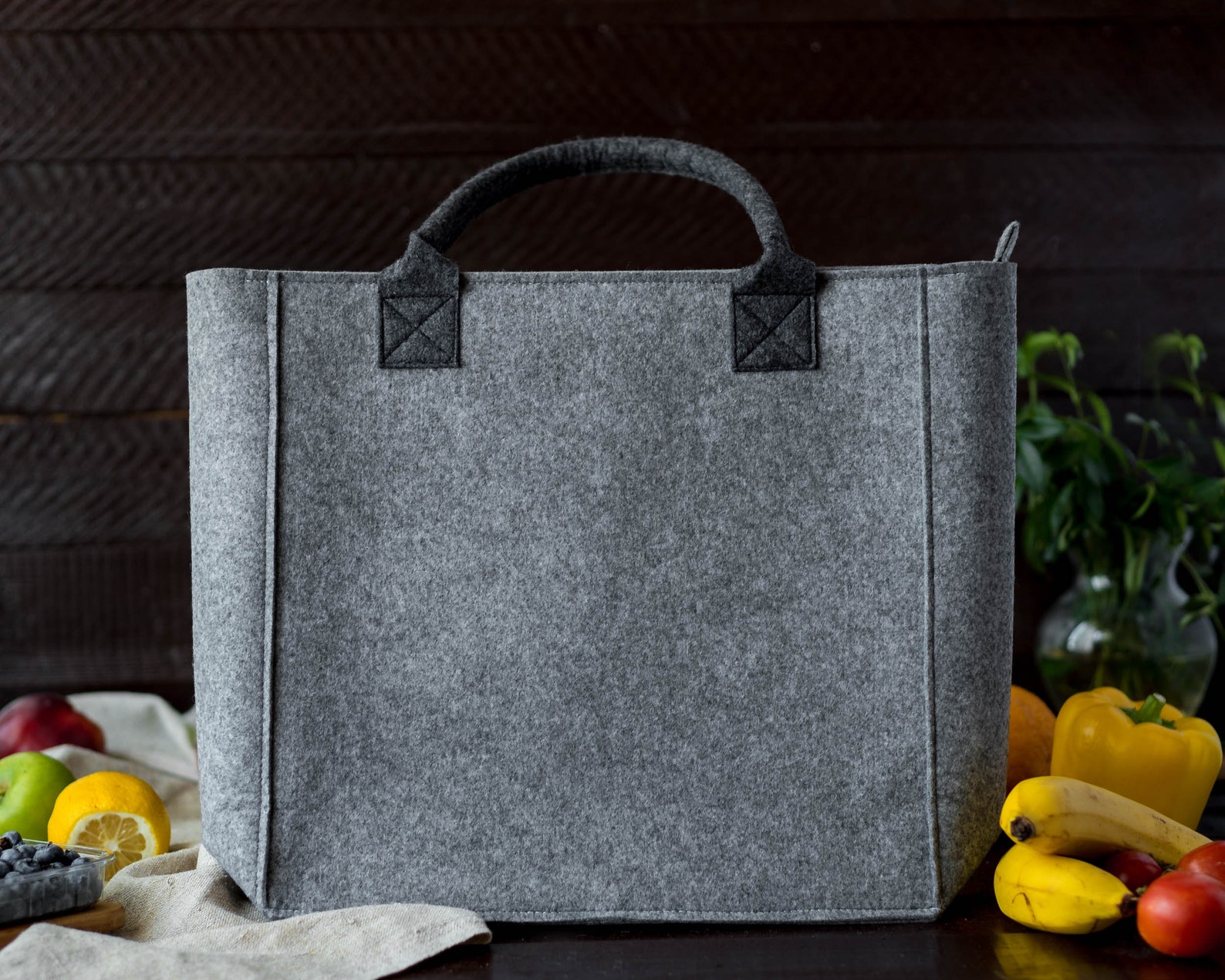 Handmade Felt Tote Bag Handmade Bag Felt Bag Felt - Etsy