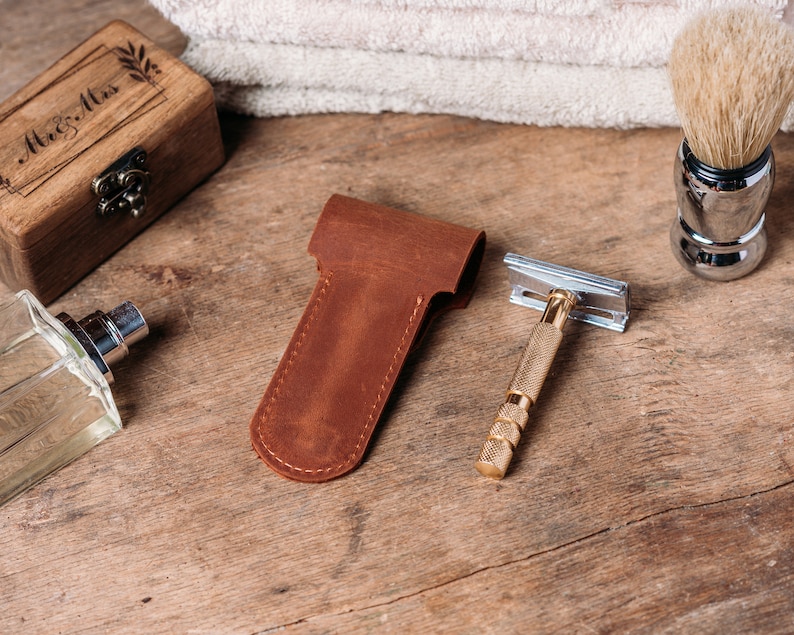 Customized Leather Razor Cover Handcrafted Leather Razor Case - Etsy