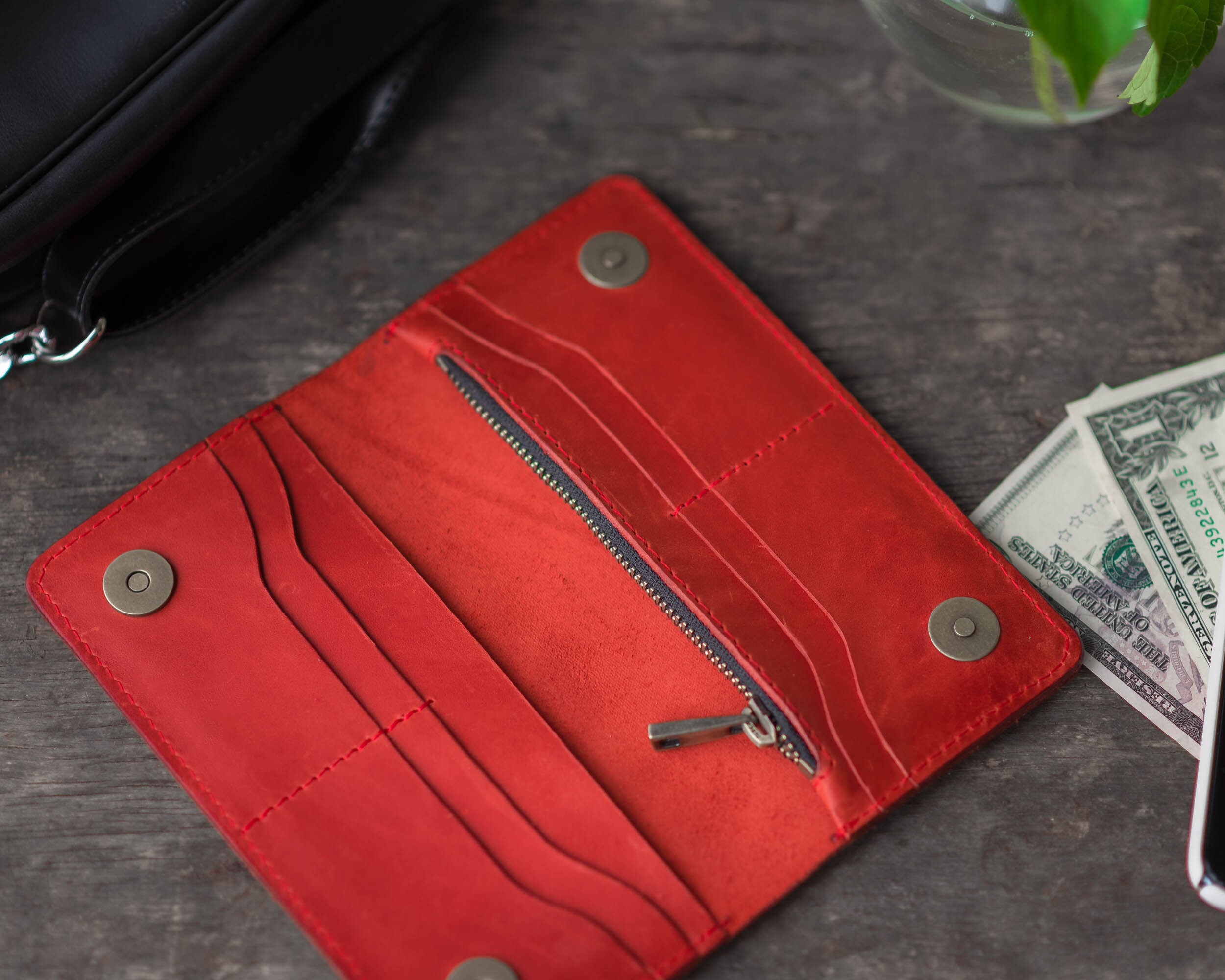 Handmade Leather Wallet Natural Leather Wallet Women Leather | Etsy