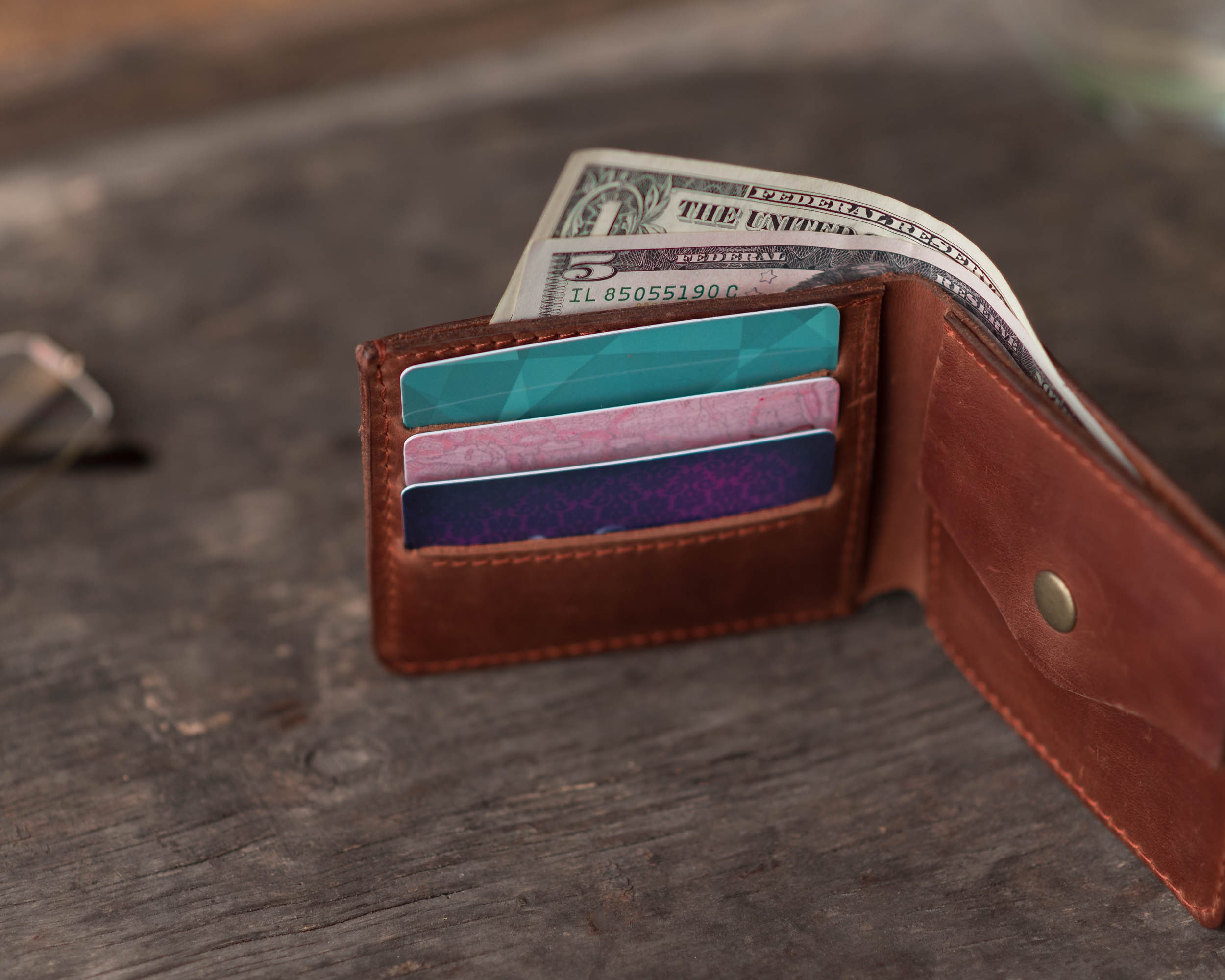 Handmade Leather Wallet Natural Leather Wallet Mens Wallet | Etsy