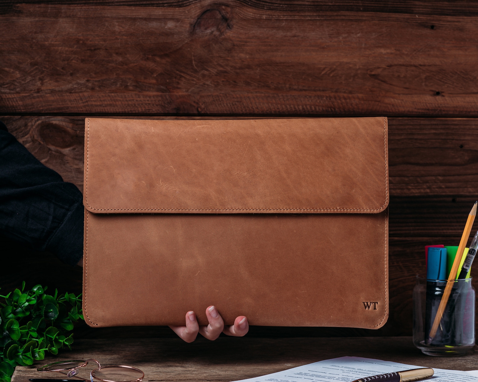 Leather Portfolio Document Organizer A5 Document Holder Paper - Etsy