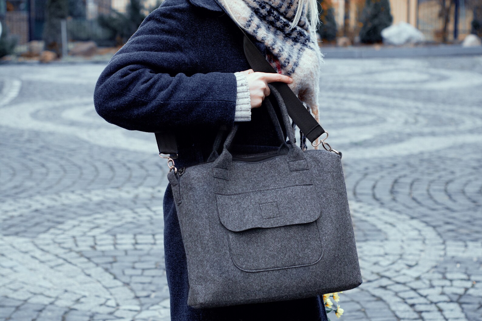 Handmade Felt Tote Bag Handmade Bag Felt Bag Felt | Etsy