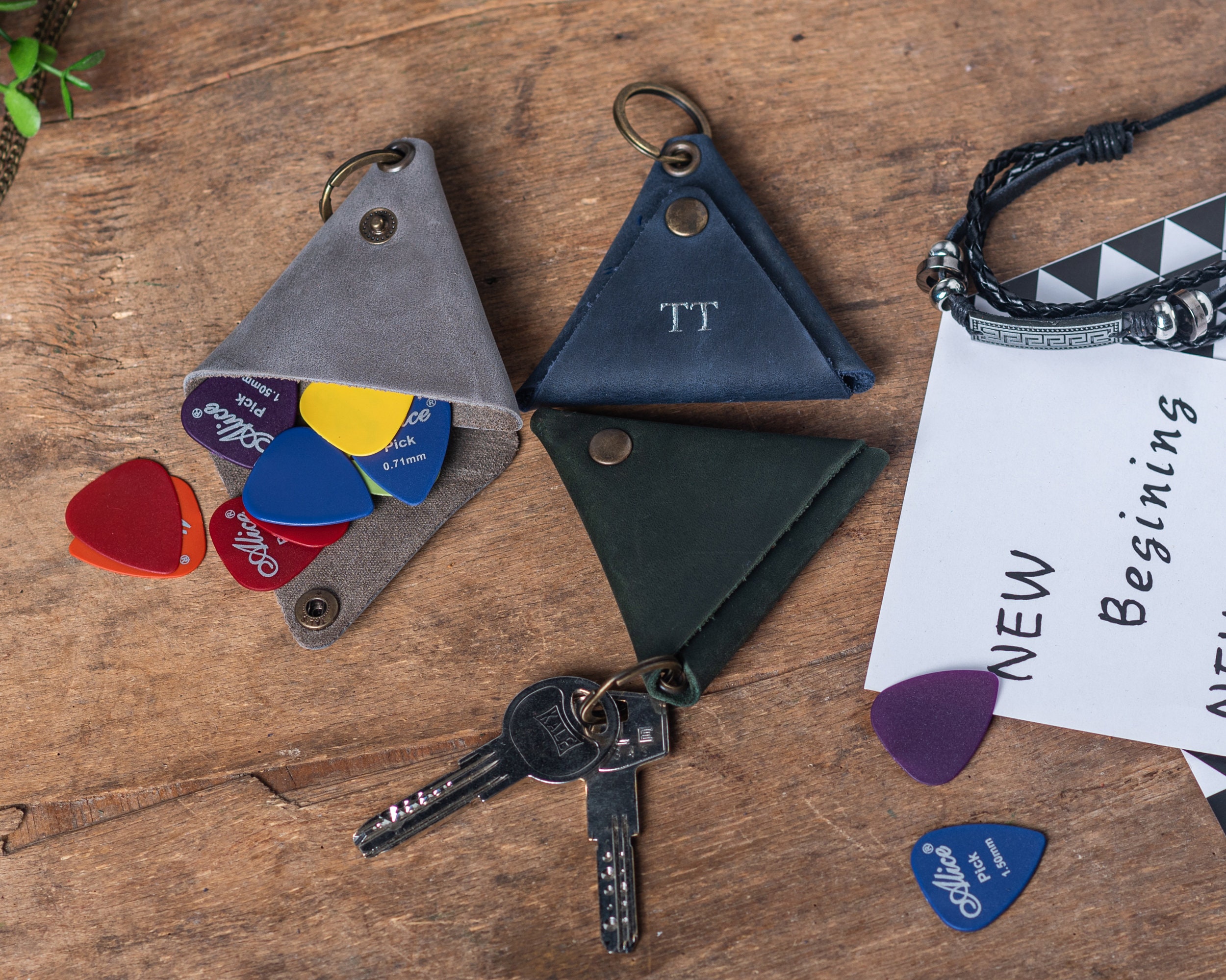Leather Coin Pouch Keychain, Coin Case Holder, Coin Case Keyfob ...