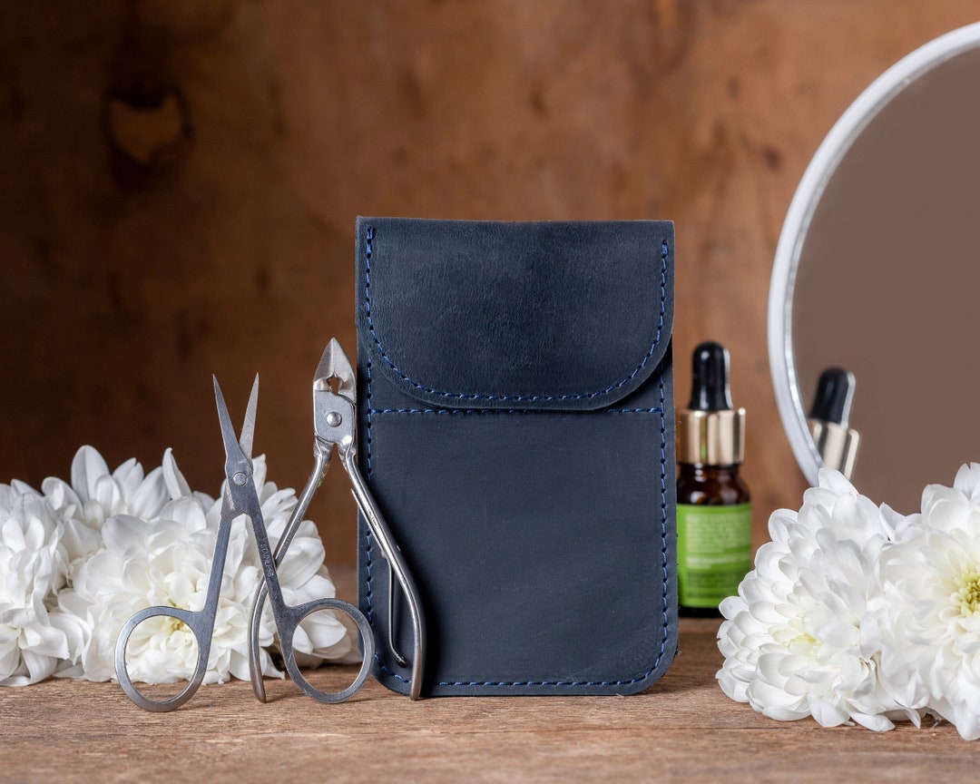 Manicure Case Holder, Customized Leather Manicure Organizer Tool Case ...