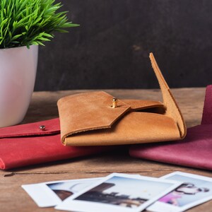 Customized Leather Polaroid Photo Holder, Envelope for Polaroid Photos ...