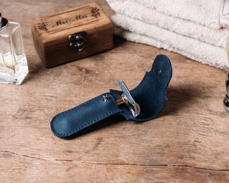 Customized Leather Razor Cover Handcrafted Leather Razor Case - Etsy