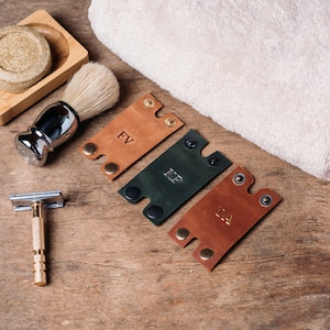 Customized Edge Razor Protector Case, Leather Razor Cover, Handcrafted ...