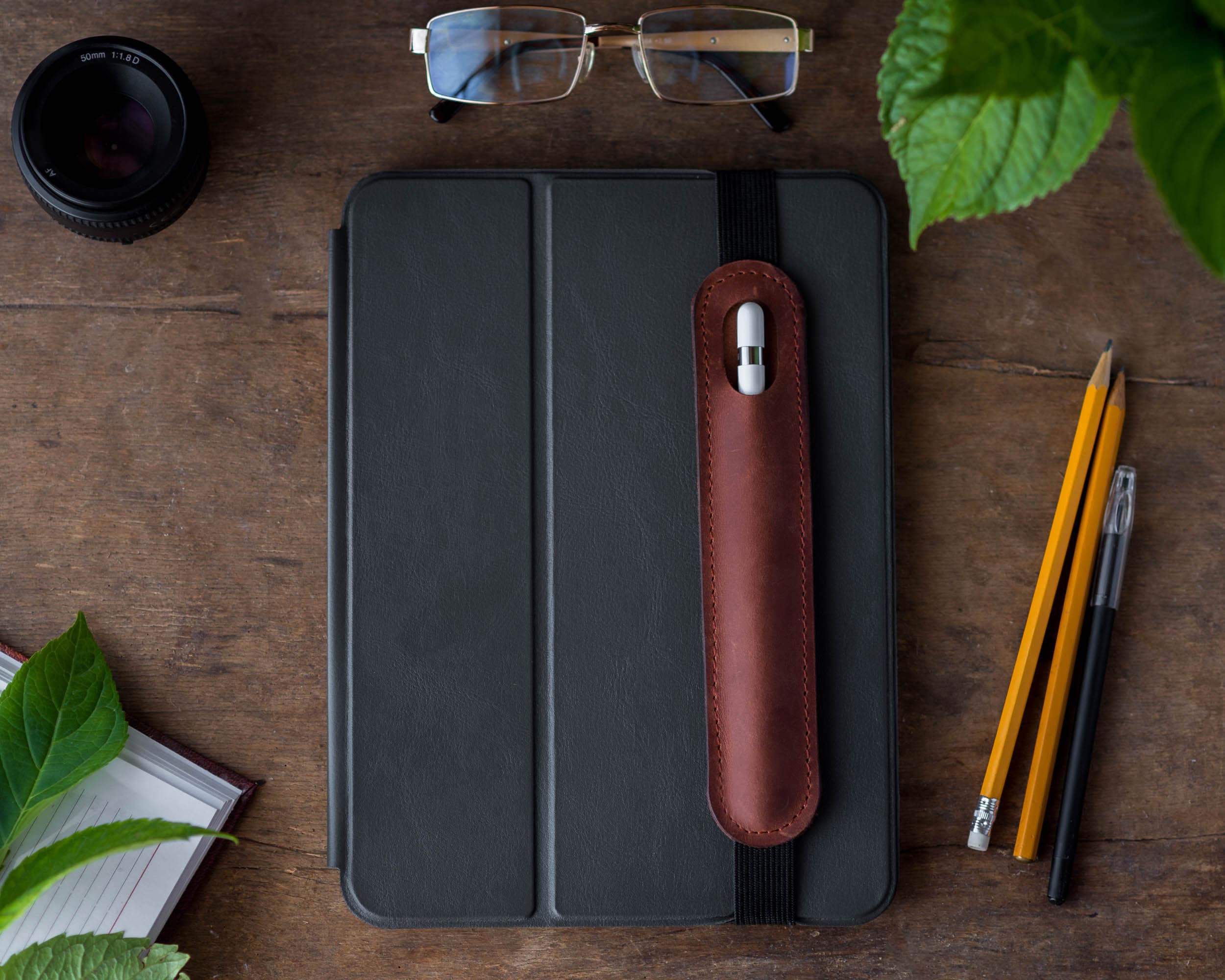 Leather Ipad Pencil Case Leather Ipad Pencil Holder Ipad - Etsy