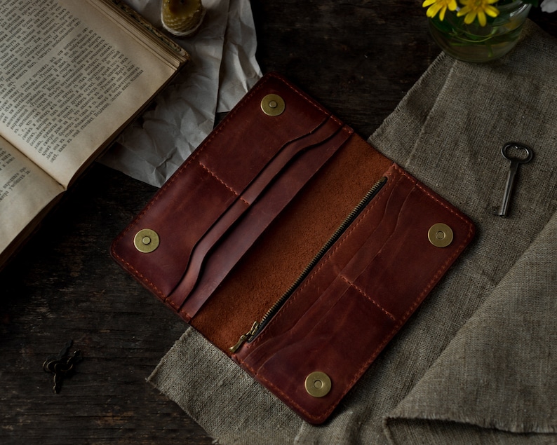Handmade Leather Wallet, Natural Leather Wallet, Mens Wallet, Handmade ...