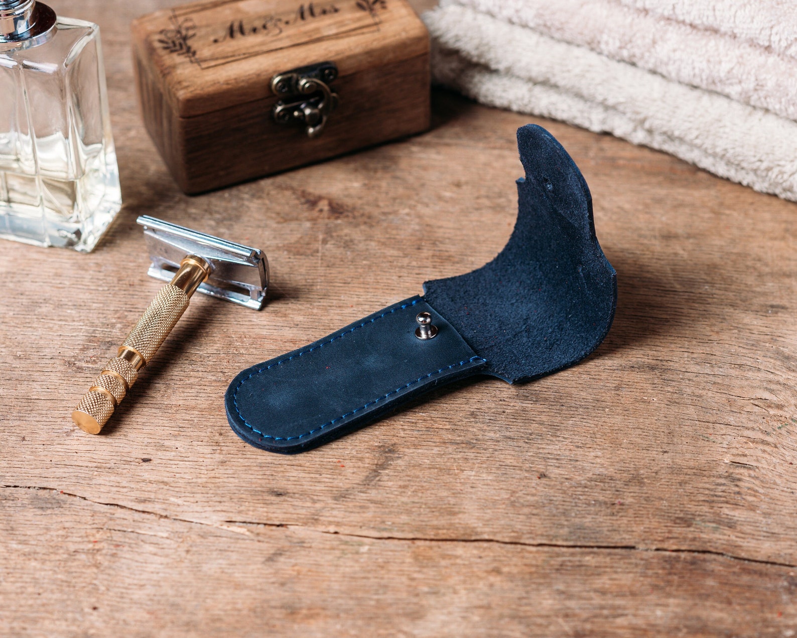 Customized Leather Razor Cover Handcrafted Leather Razor Case - Etsy
