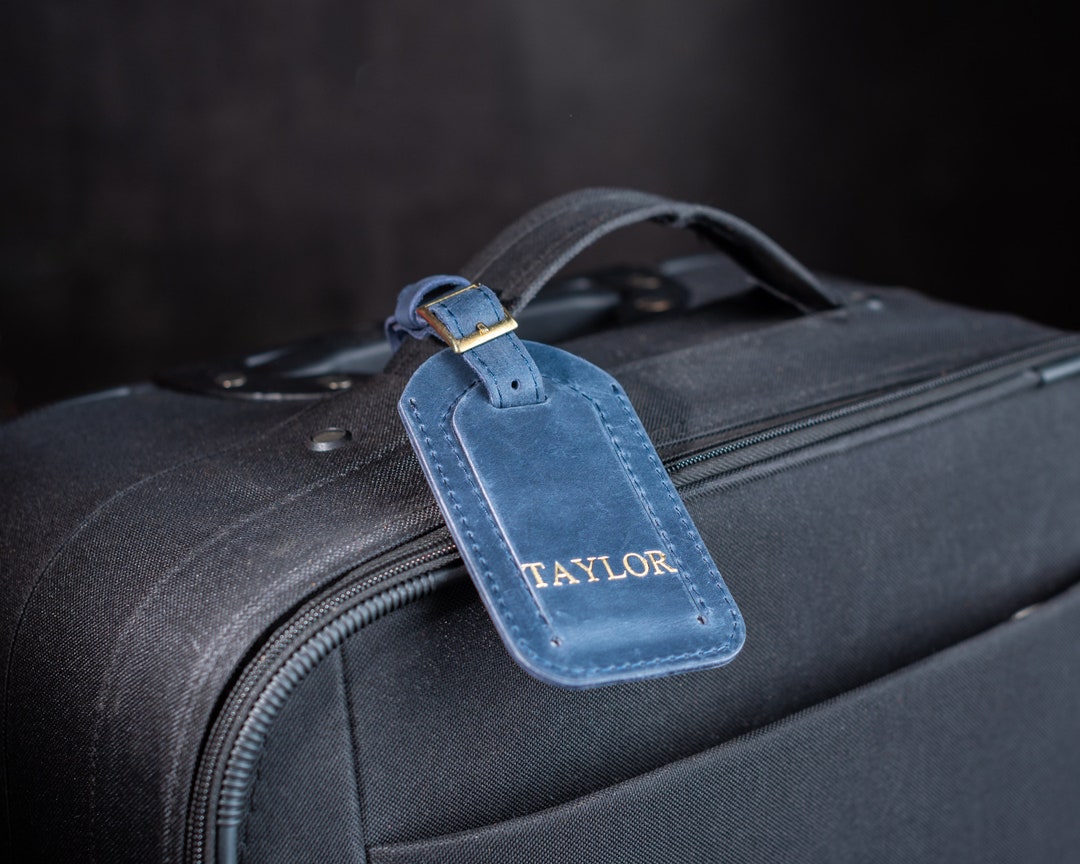 Personalized Leather Luggage Tags, Suitcases Luggage Tags, Bag Tags for ...