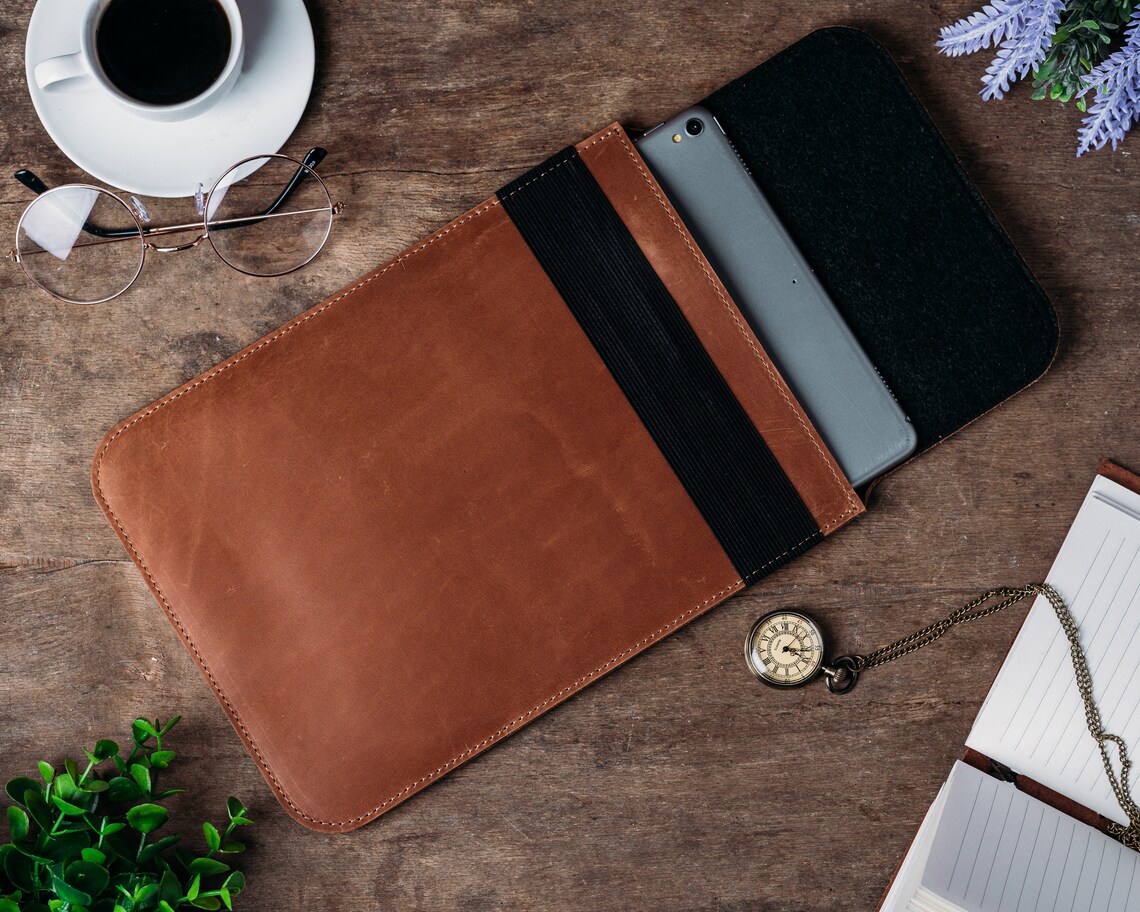 Handmade Leather Ipad Case Ipad Leather Sleeve Apple Ipad - Etsy
