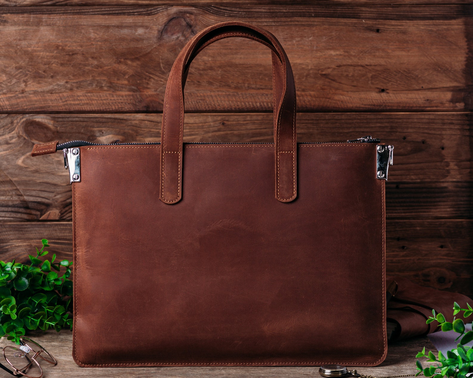 Handcrafter Leather Macbook Bag With Strap Macbook Air Bag | Etsy