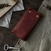 Leather Key Pocket, Leather Key Holder, Distressed Brown Leather Key ...