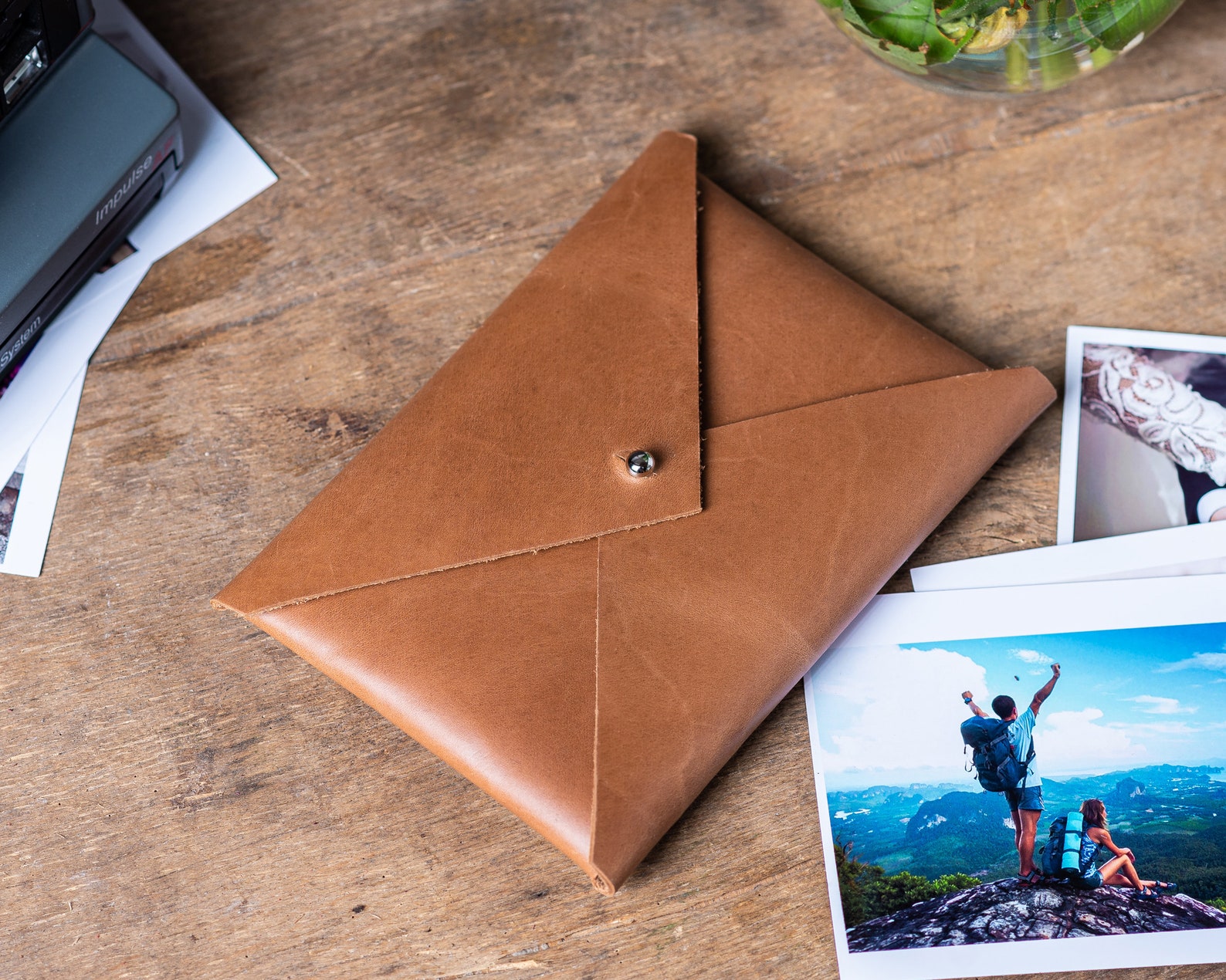 Customized Leather Envelope for Photos 4x6 Leather Case - Etsy